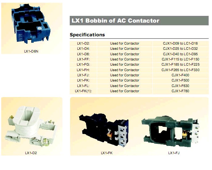 LX1-D2 Contactor Bobbin Coil - Equipmentimes.com